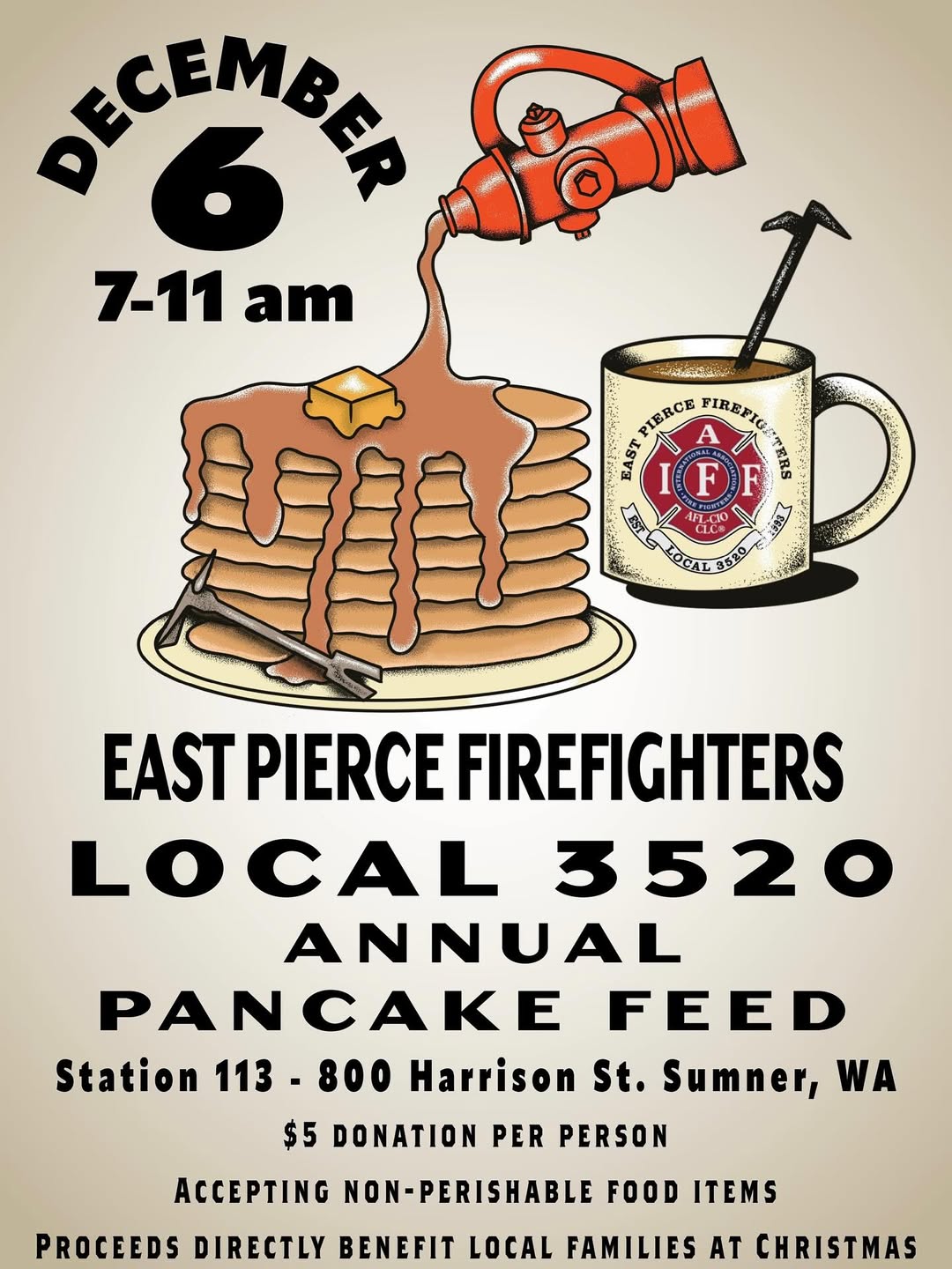 Annual Pancake Feed & Food Drive | East Pierce Fire & Rescue